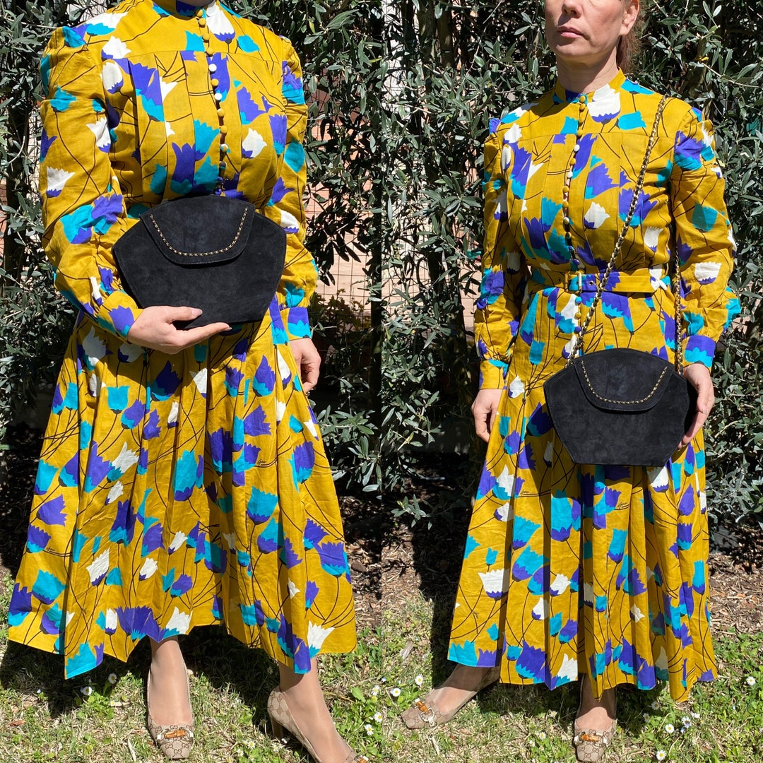 80s Vintage Bag-pochette Lara Manni Italy/black Pochette Chamois/lara ...