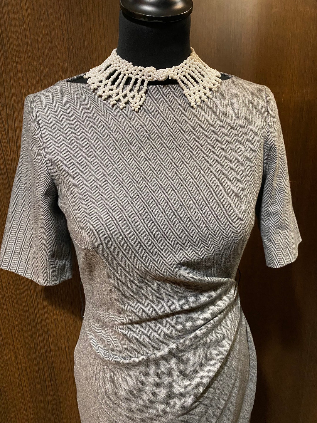 90s Vintage Necklace Collar With Pearl/colla Collar Di Perle/design ...