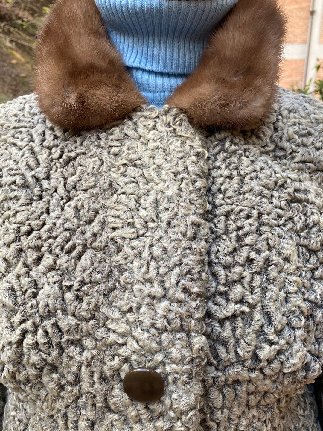 80s Fur Astrakhan Vintage/vintage Gray Astrakhan Fur Jacket/design Fur ...