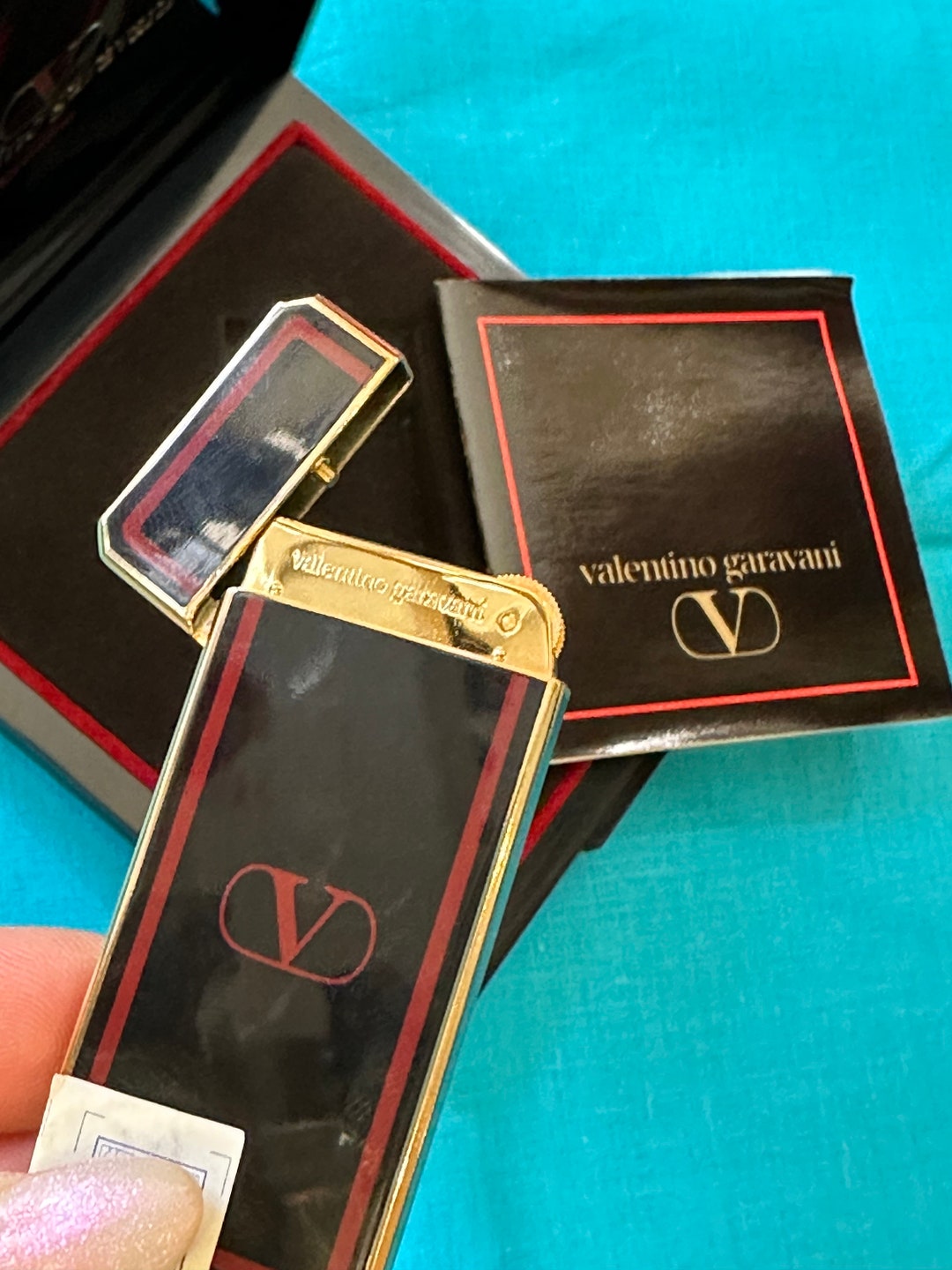 80s Vintage Authentic Lighter Design Valentino Garavani/lighter Cigars ...