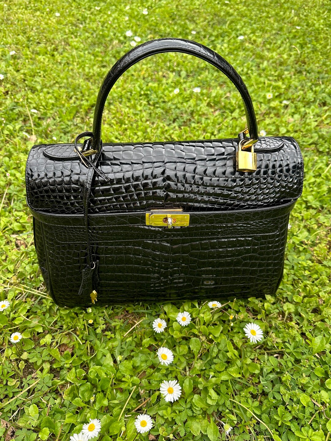 70s Vintage Rare Bag Florence Italy/black Bag Leather/design Luxury Bag ...
