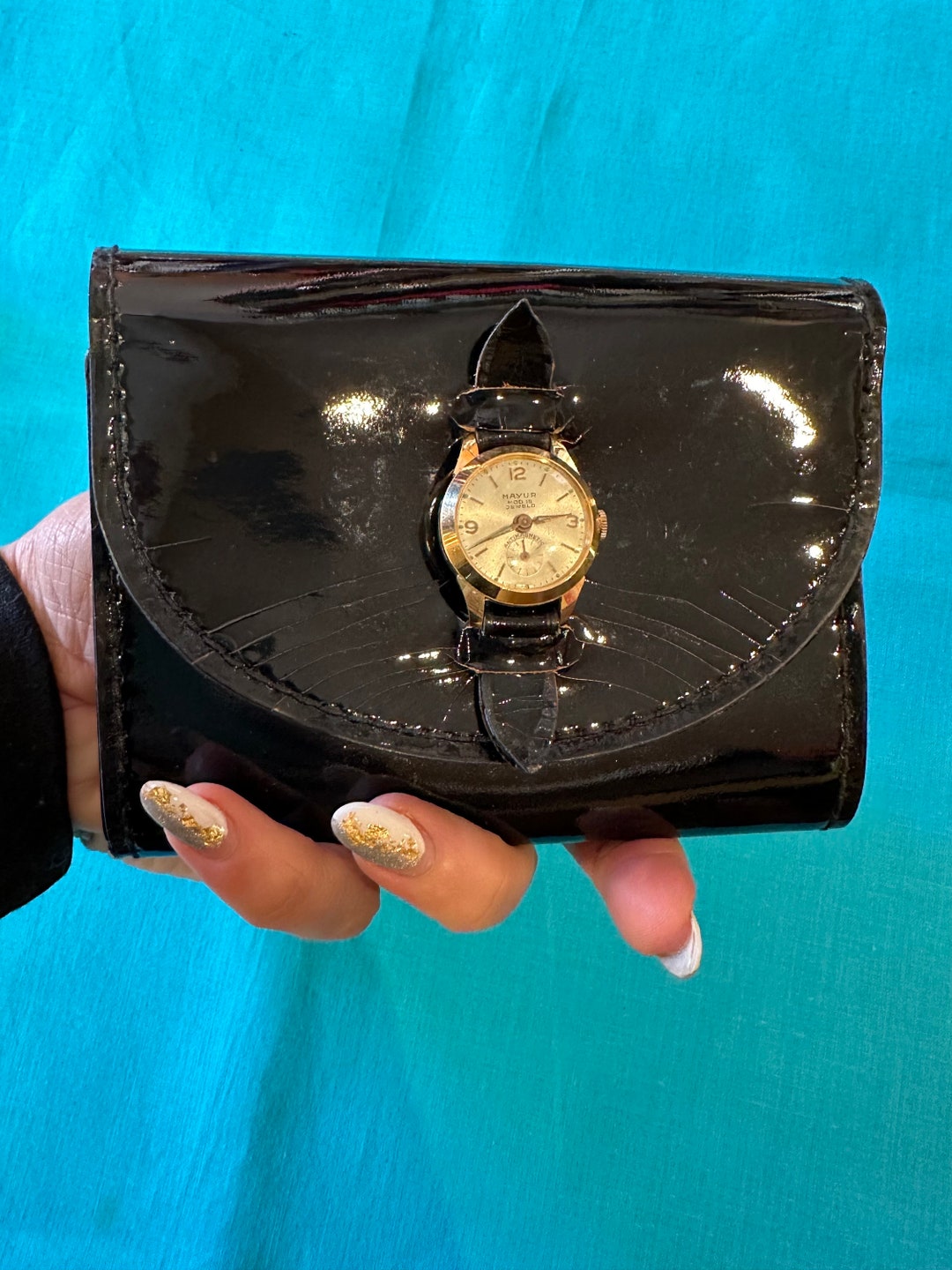 70s Vintage Watch Mayur With Wallet Trade Mark/wrist Watch Mechanical ...