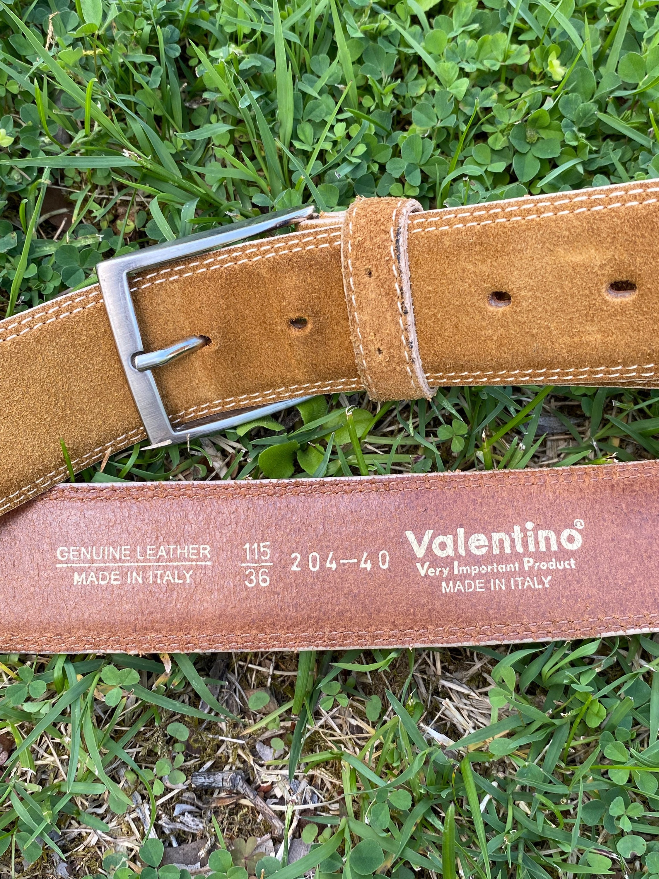 90s Vintage Belt Valentino/beige Leather Belt/vintage | Etsy
