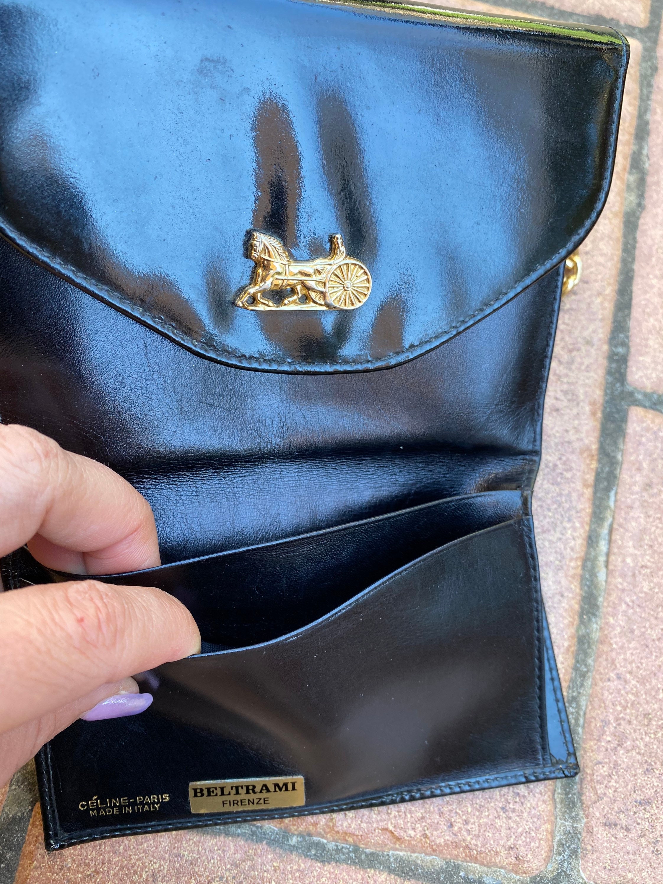Cartera celine vintage clutch de los años 80 / cartera de | Etsy