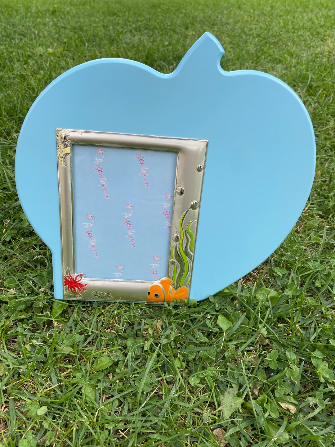 Photo Frame Silver/design Apple Photo Frame/wooden Silver Photo Frame ...