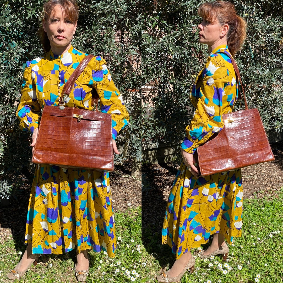 70s Vintage Bag Antonio Scepi Italy/brown Bag Leather/design Luxury Bag ...