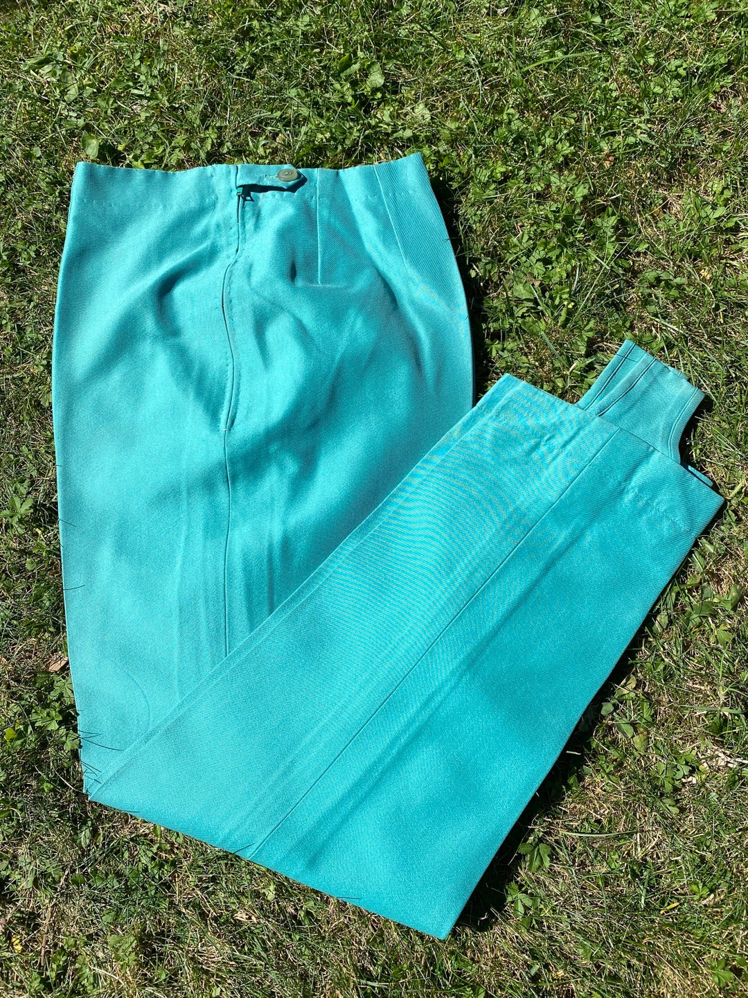 70s Vintage Pants Emilio Pucci/aquamarine Pants Nylon Silk/emilio Pucci ...