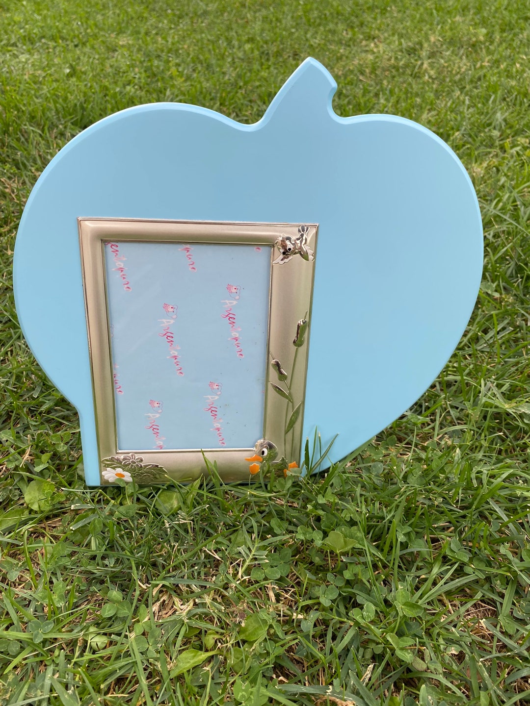 Photo Frame Silver/design Apple Photo Frame/wooden Silver Photo Frame ...