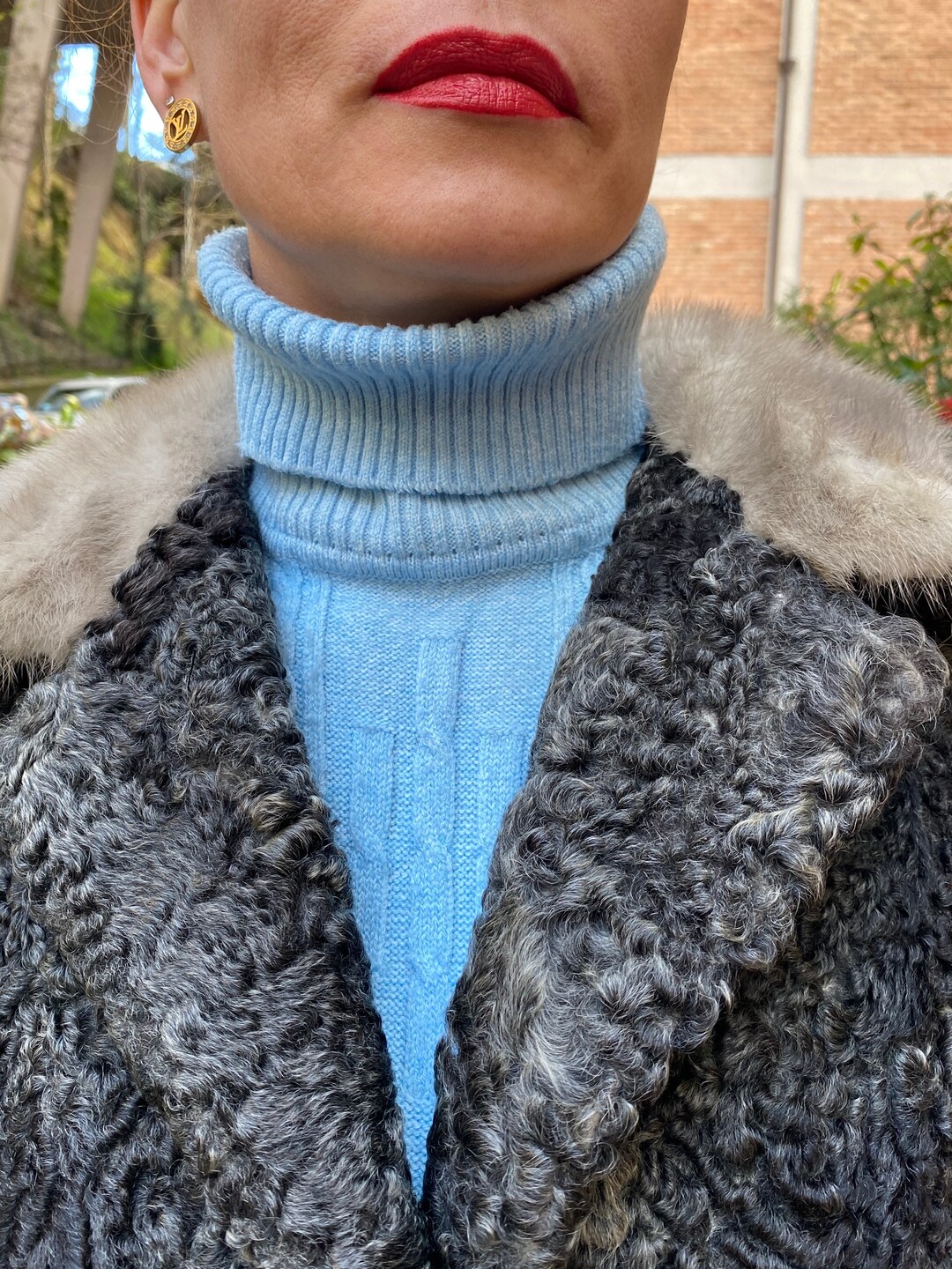 Fur Astrakhan Vintage 80s/vintage Gray Astrakhan Fur Jacket/design Fur ...