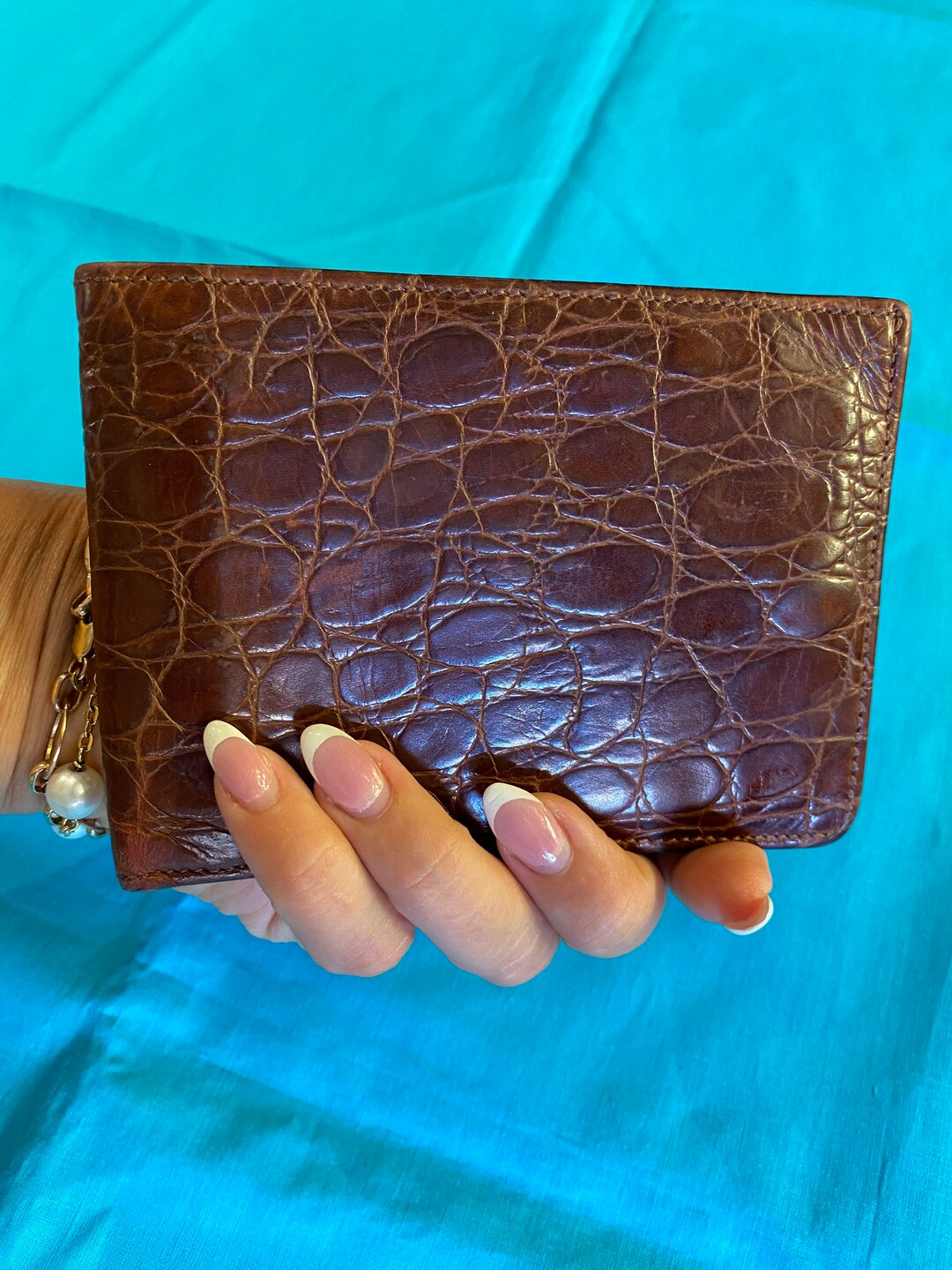 80s Vintage Wallet Twidd/brown Leather Wallet Italy/portafoglio in ...