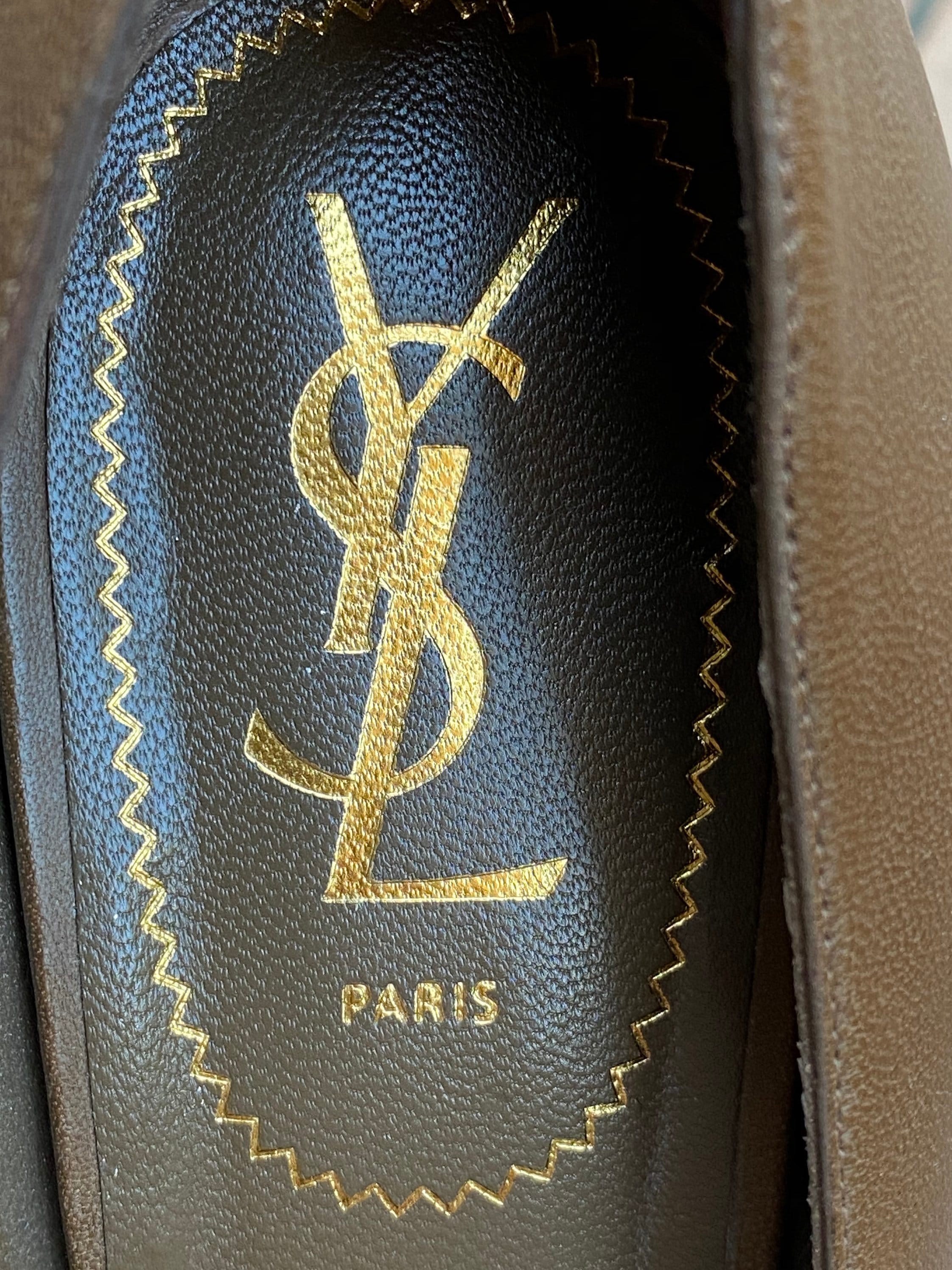 90s YSL Décolleté/grunge Ysl/leather Brown Shoes Yves Saint - Etsy UK