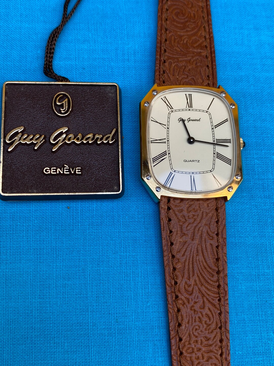 80s Vintage Wrist Watch Guy Gosard Geneve/geneve Watch Luxury/gold ...