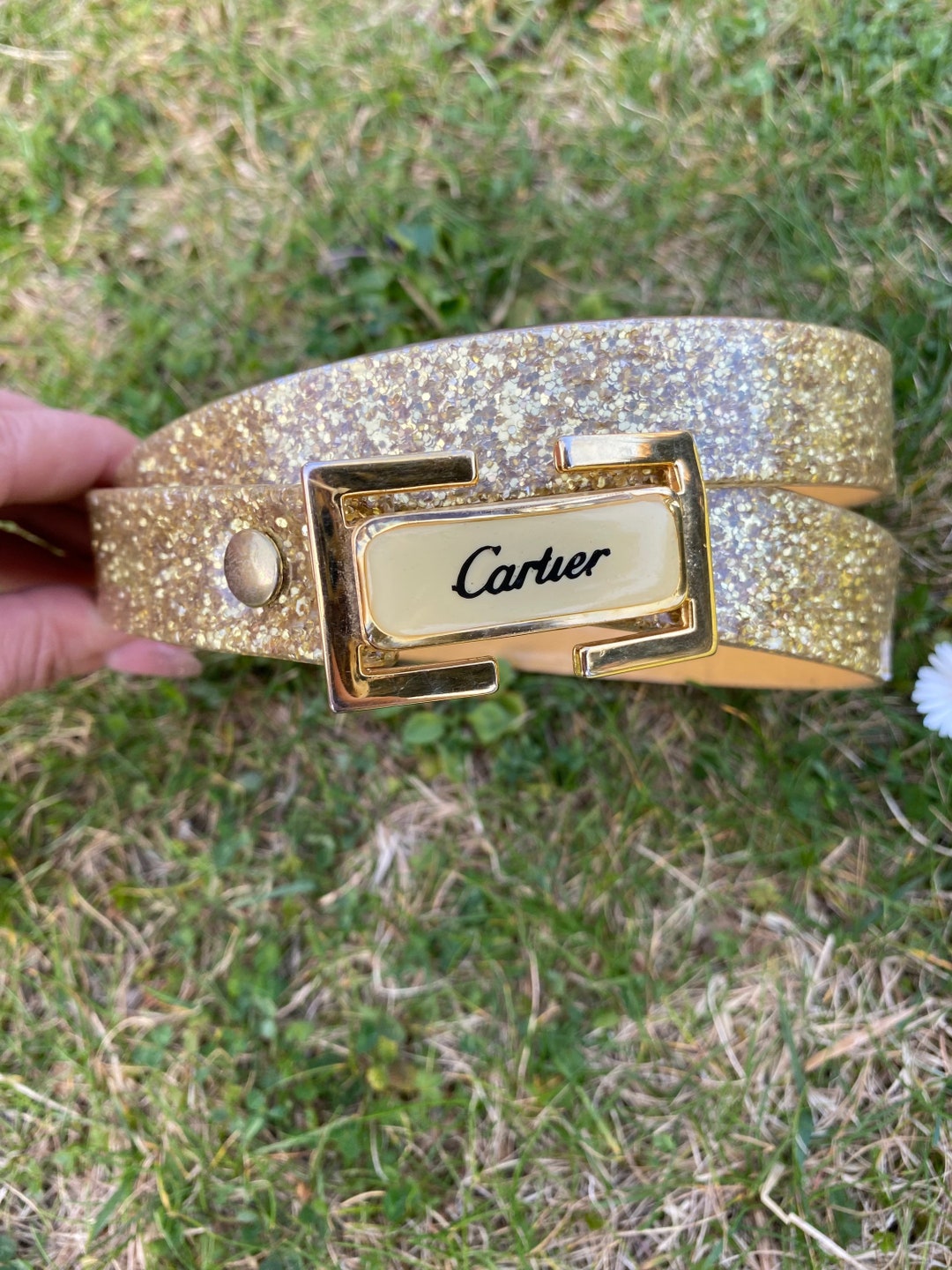 60s Vintage Buckle for Belt Cartier/gold Ivory Buckle Belt/design ...