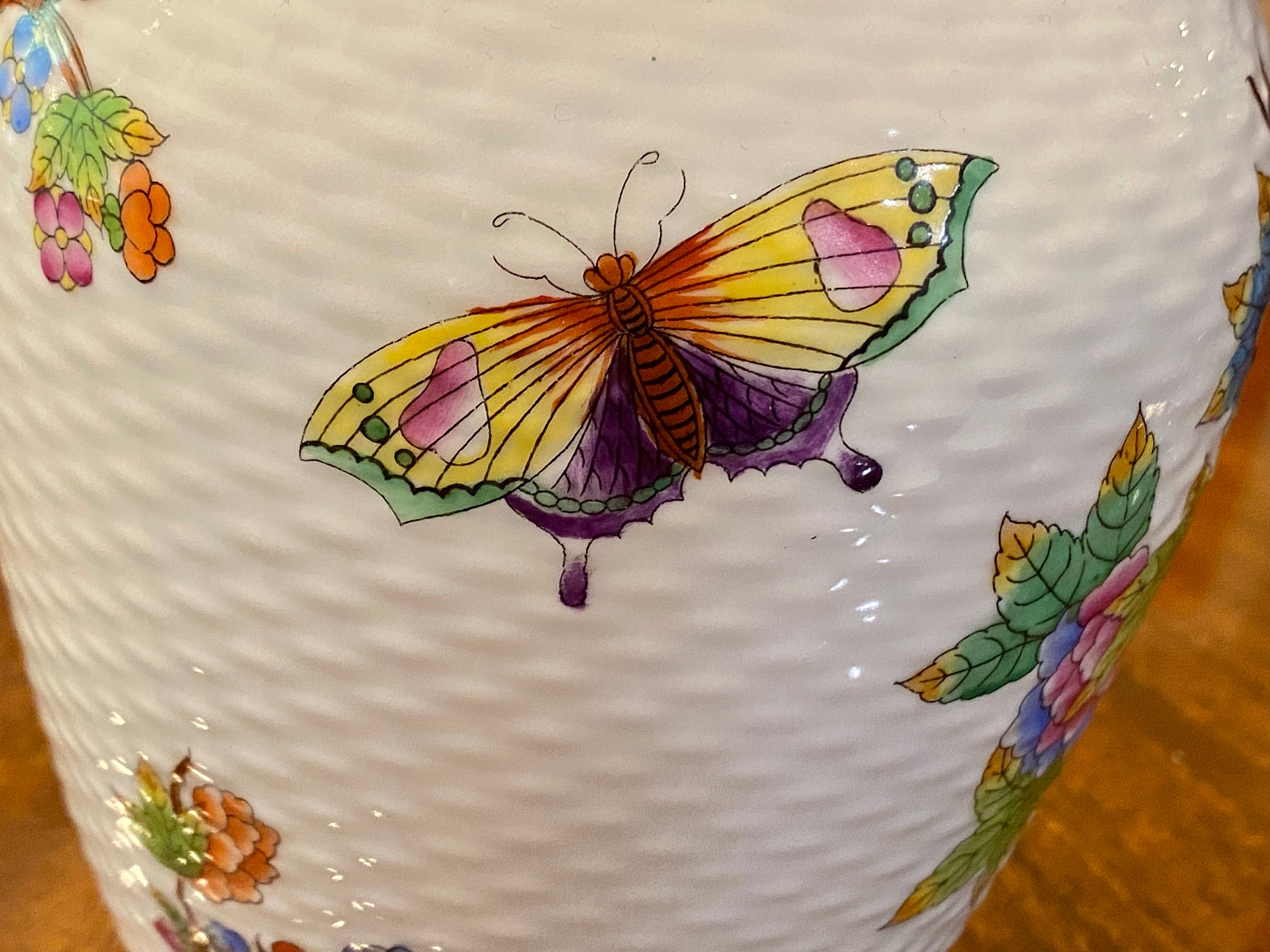 Herend Hand Painted Queen Victoria Pattern Vase - Etsy