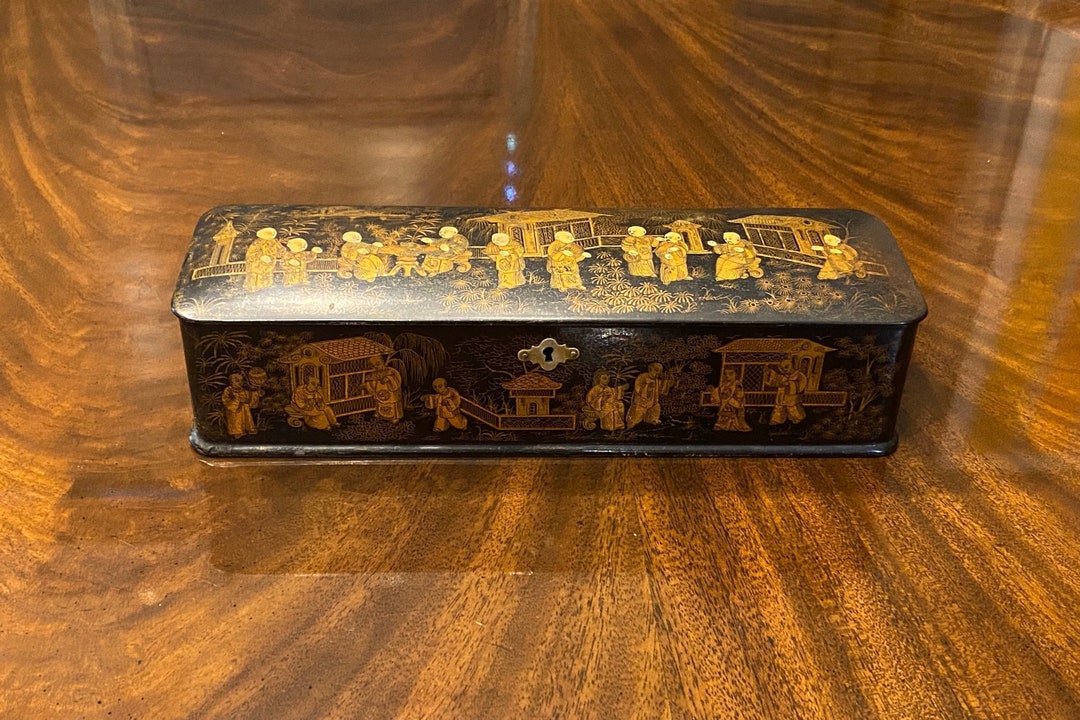 Antique Meiji Period Lacquered Japanese Box - Etsy