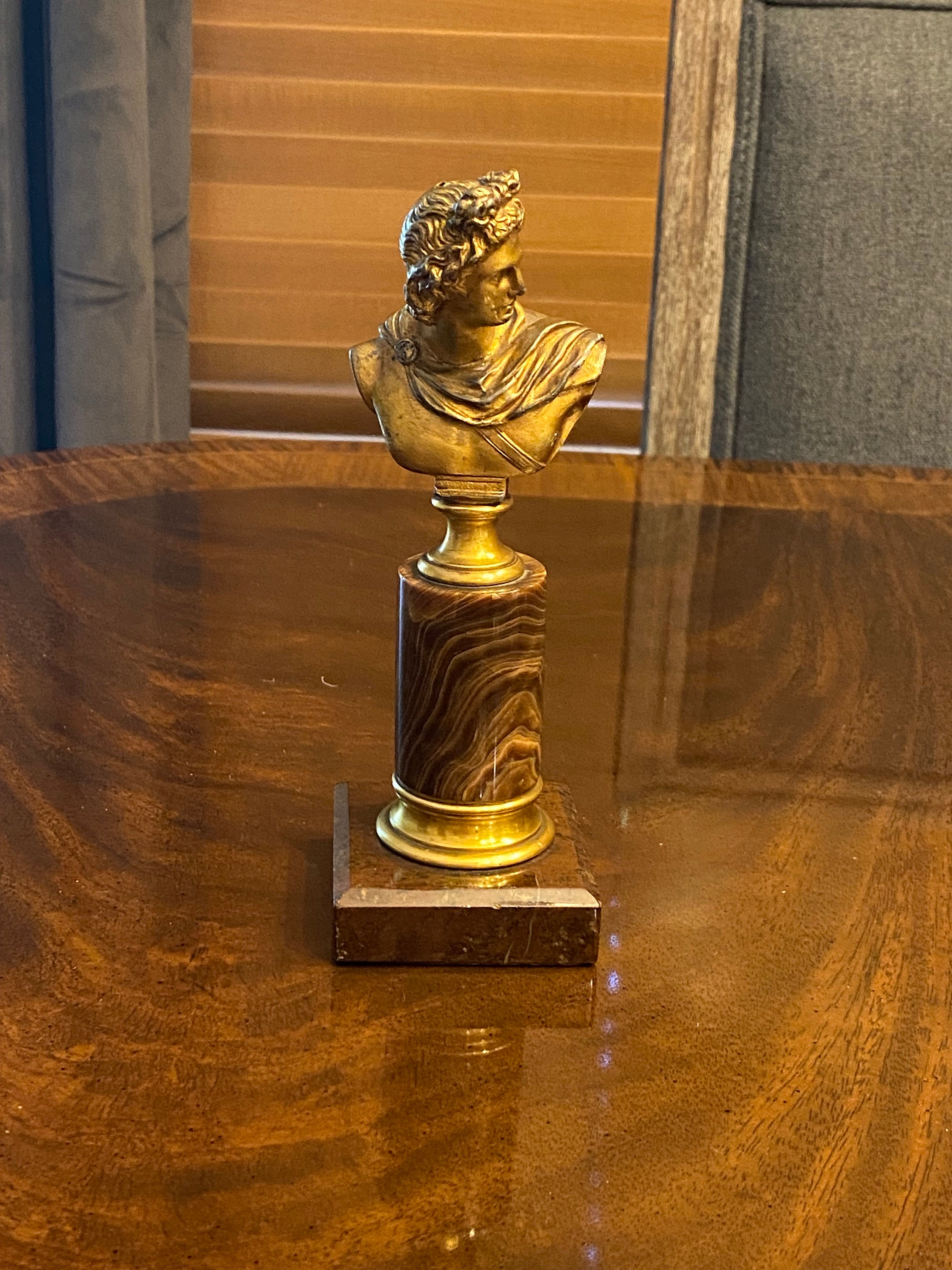 Apollo Belvedere Gilt Bronze Bust by Gladenbeck and Sons Foundry - Etsy