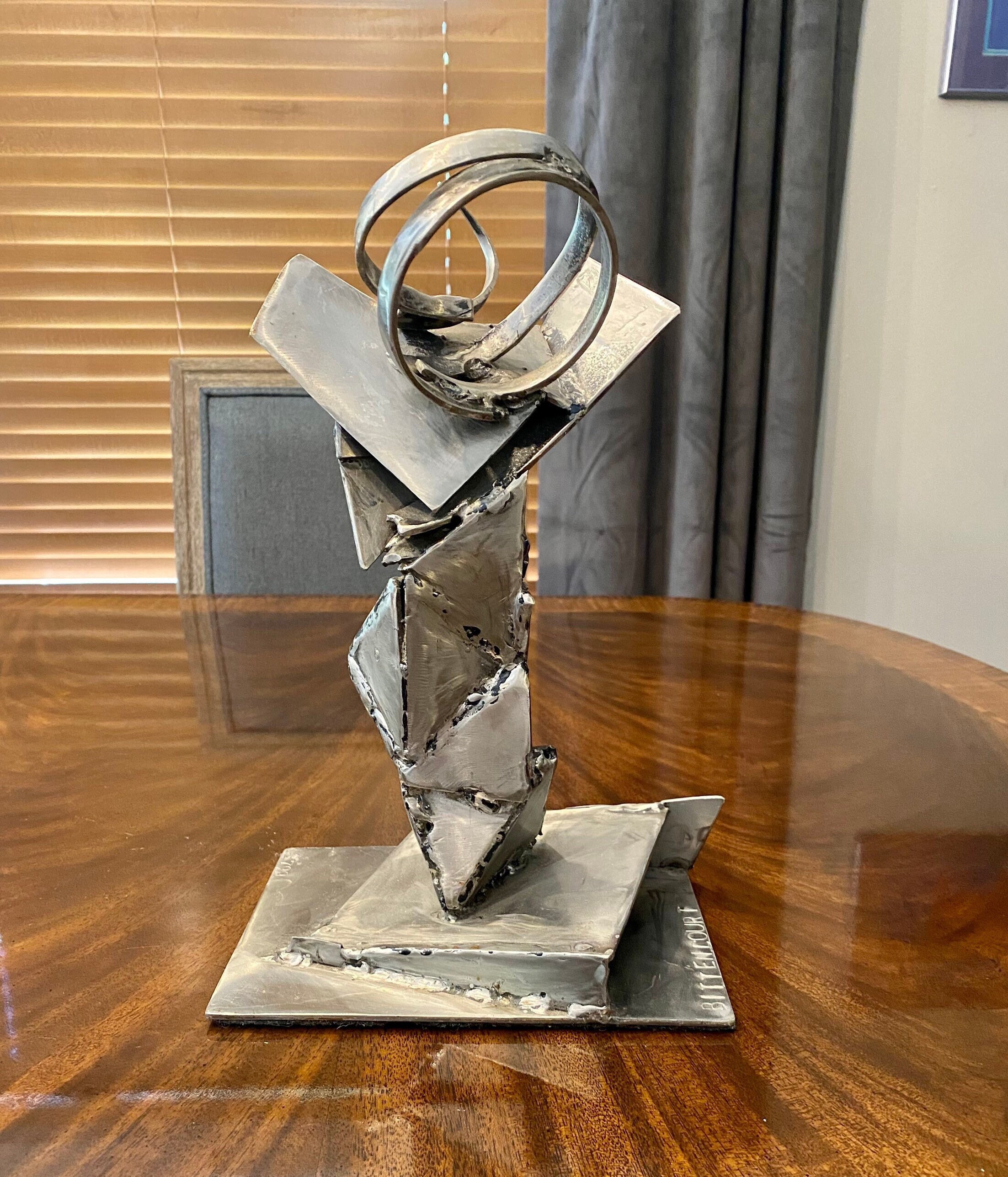 Abstract Brutalist Steel Sculpture - Etsy