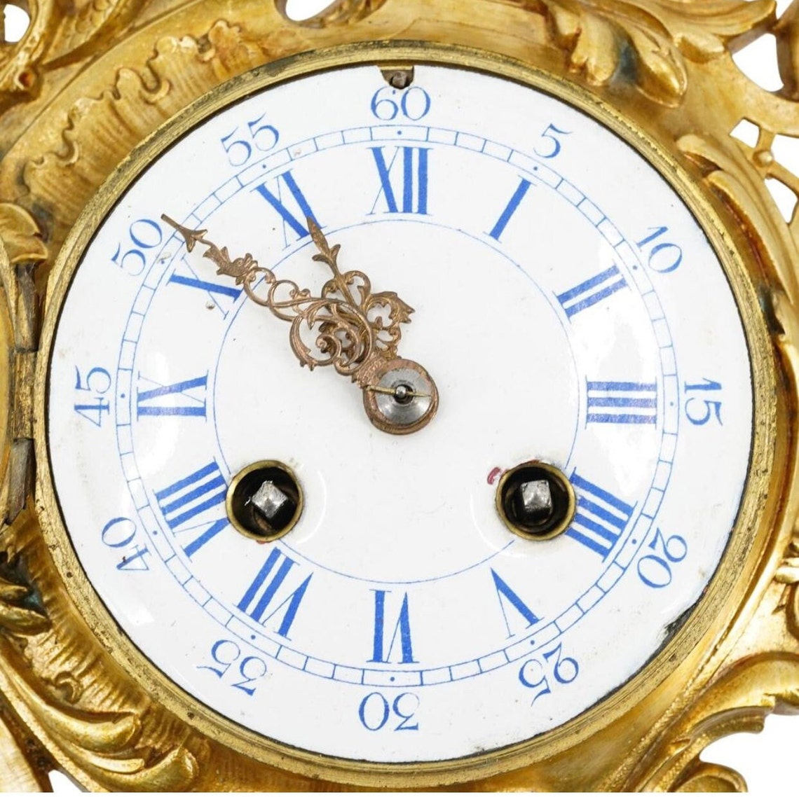 Antique French Rococo Cartel Clock - Etsy