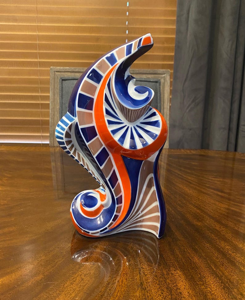 Porcelain Sculpture by Sargadelos Entitled Volute - Etsy