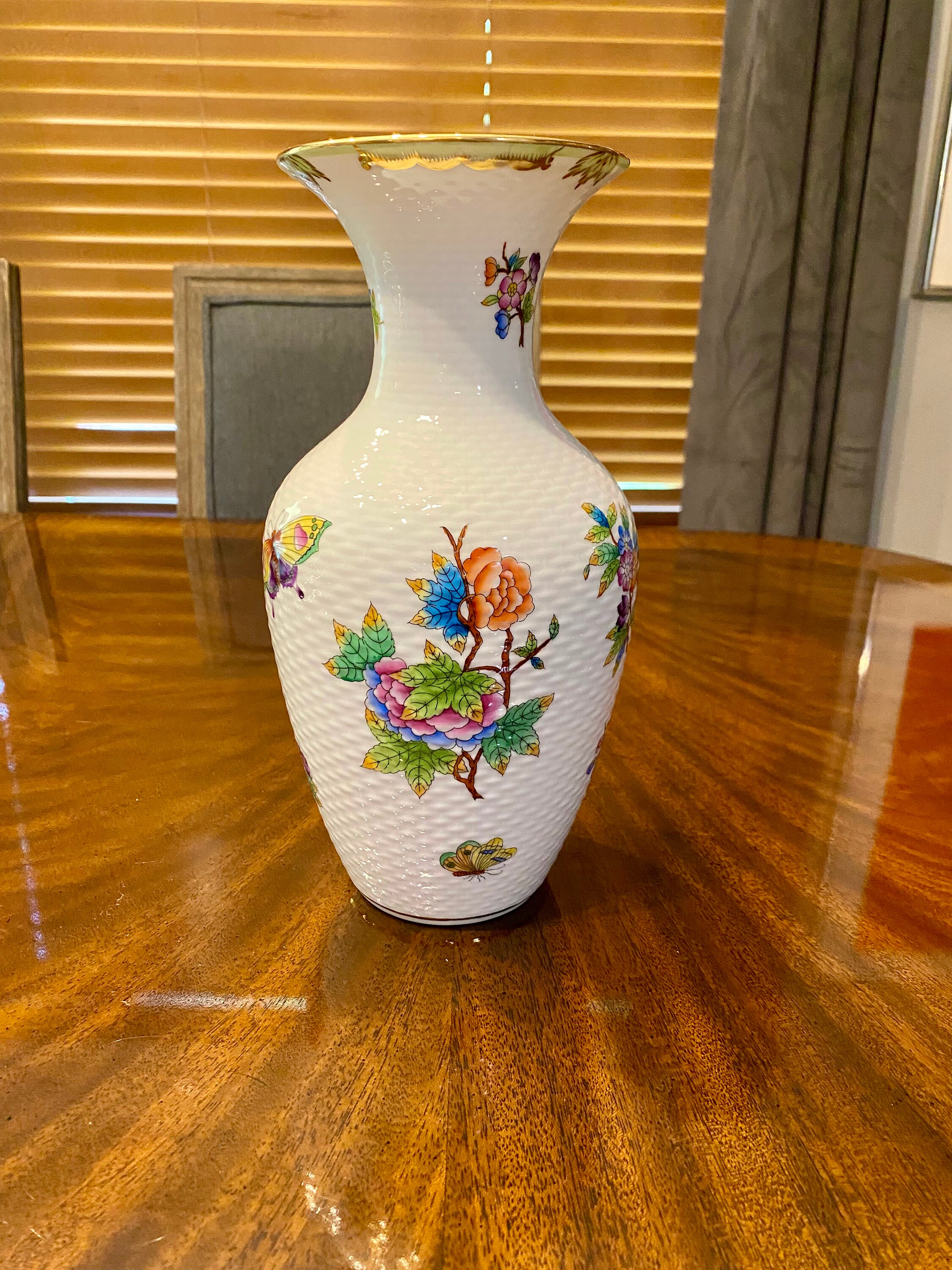Herend Hand Painted Queen Victoria Pattern Vase - Etsy