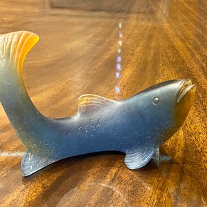 Daum Pate De Verre Fish Sculptures, a Pair - Etsy