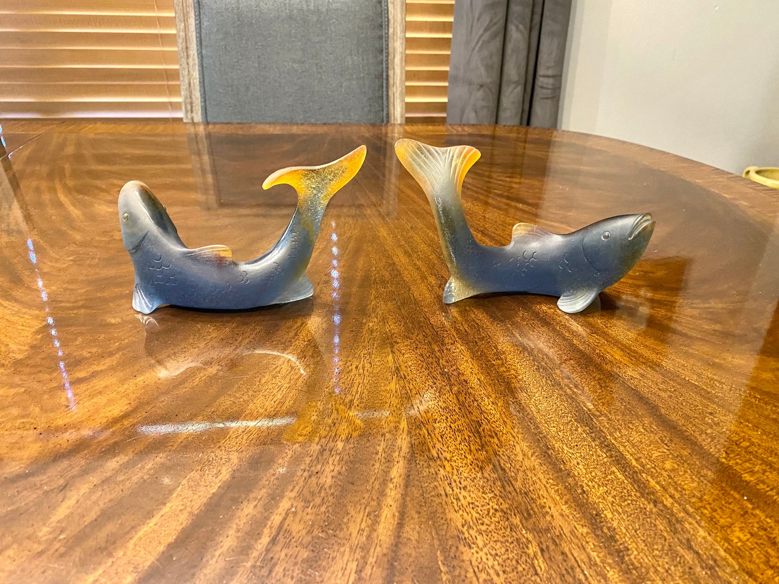 Daum Pate De Verre Fish Sculptures, a Pair - Etsy