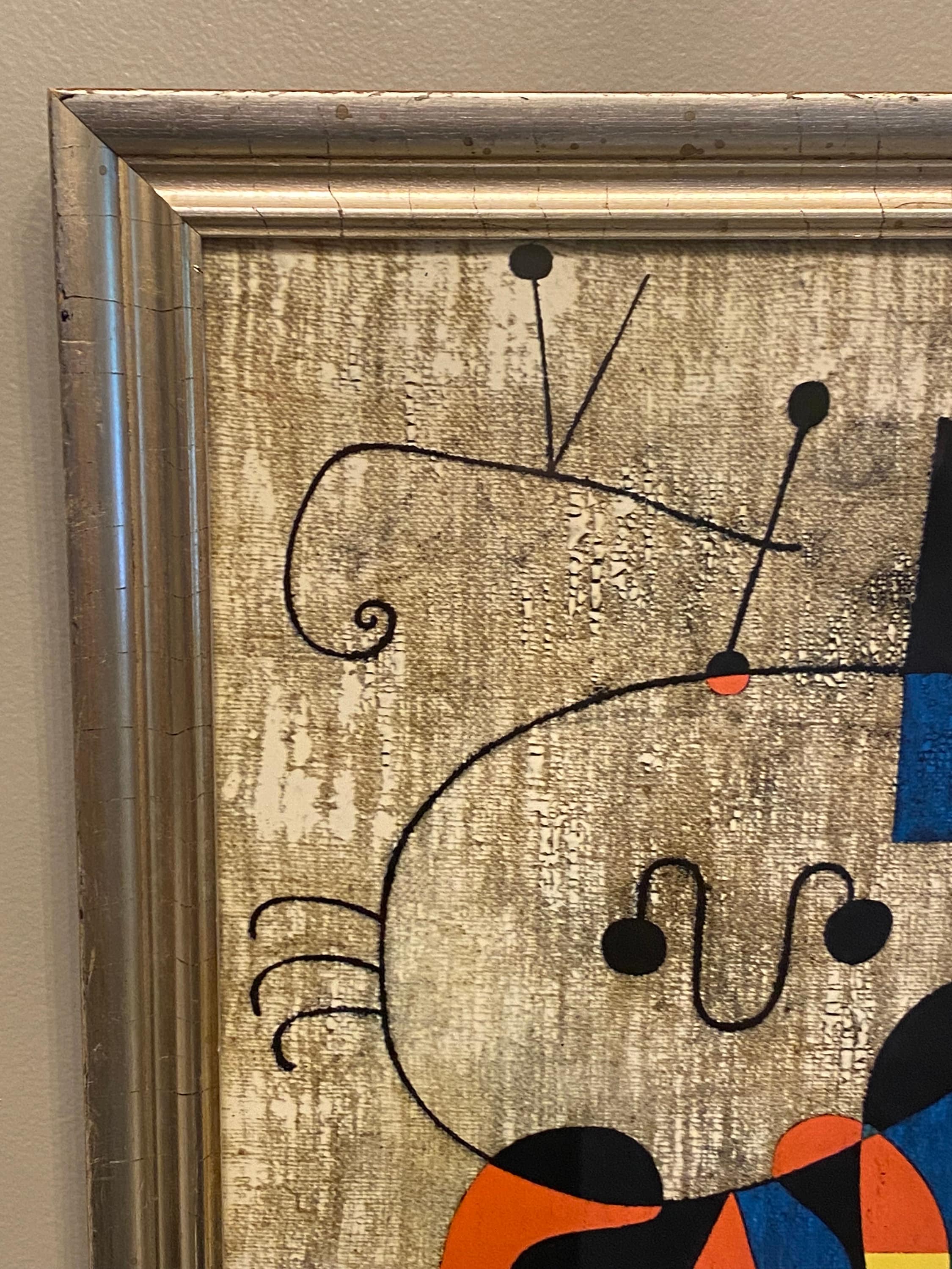 Joan Miro’s Figures and Dog in Front of the Sun Lithograph - Etsy