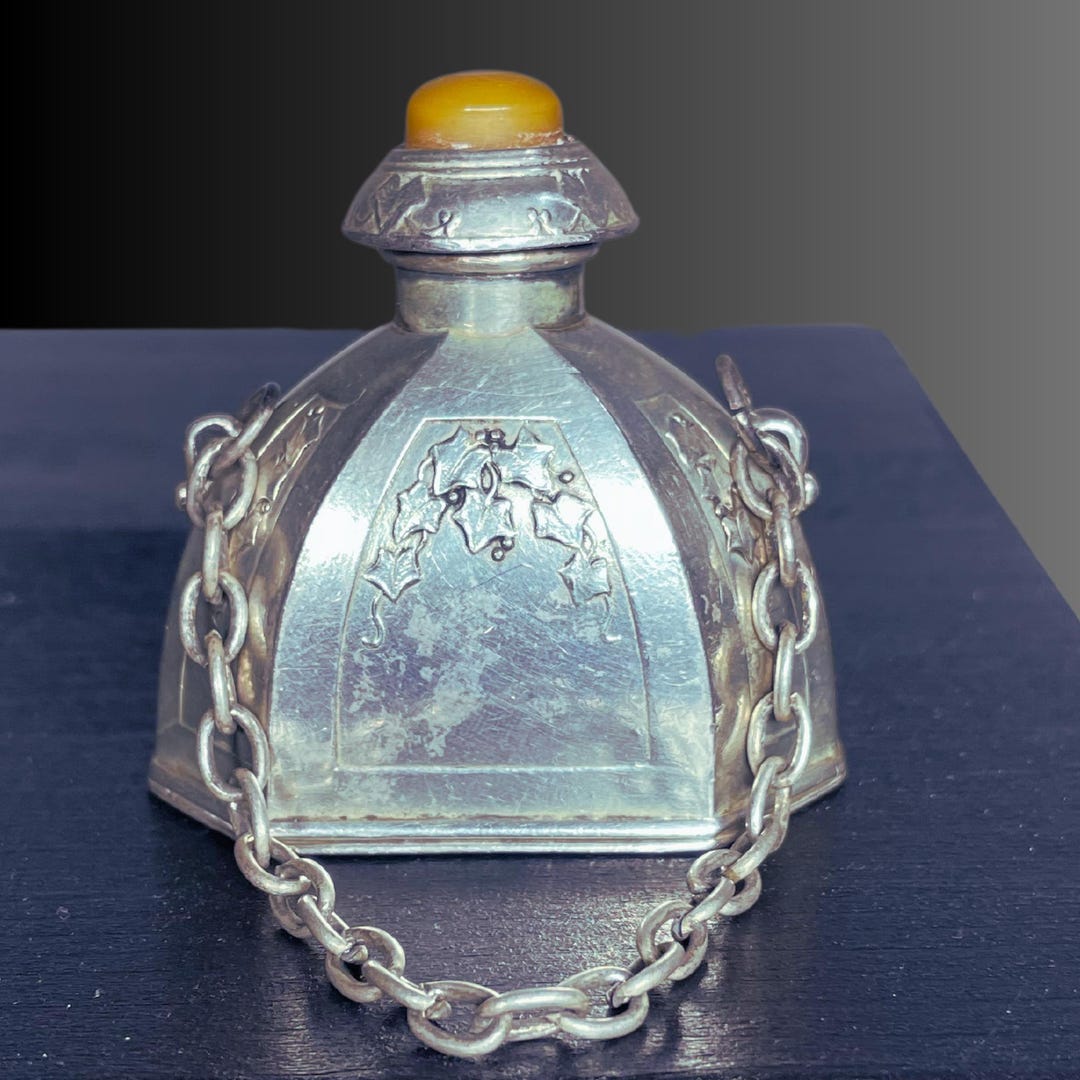 1900s / Antique Ivy Perfume Bottle Made in France Art Nouveau Art ...