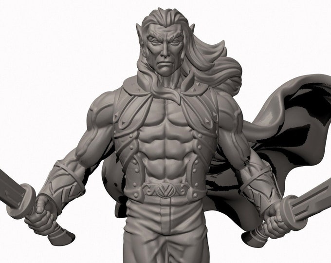 Dark Elf Ranger/ Rogue Unpainted Dnd Mini - Etsy