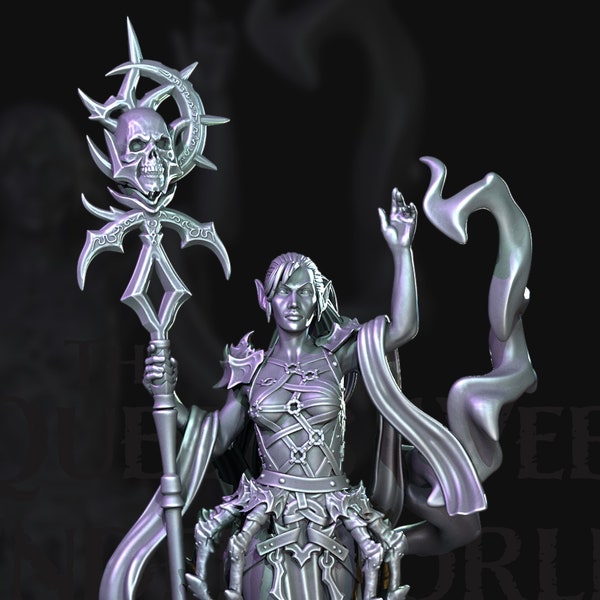 D&d Drow Wizard - Etsy
