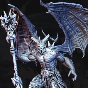 Horned Devils Unpainted Mini for Ttrpgs D&D Dnd Dungeons - Etsy