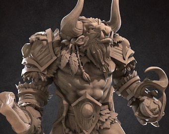 Minotaur Wizard - Etsy