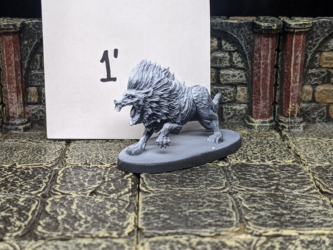 Hellhound / Barghest Unpainted Mini for TTRPGs D&D, DnD, Dungeons and Dragons, Pathfinder ...
