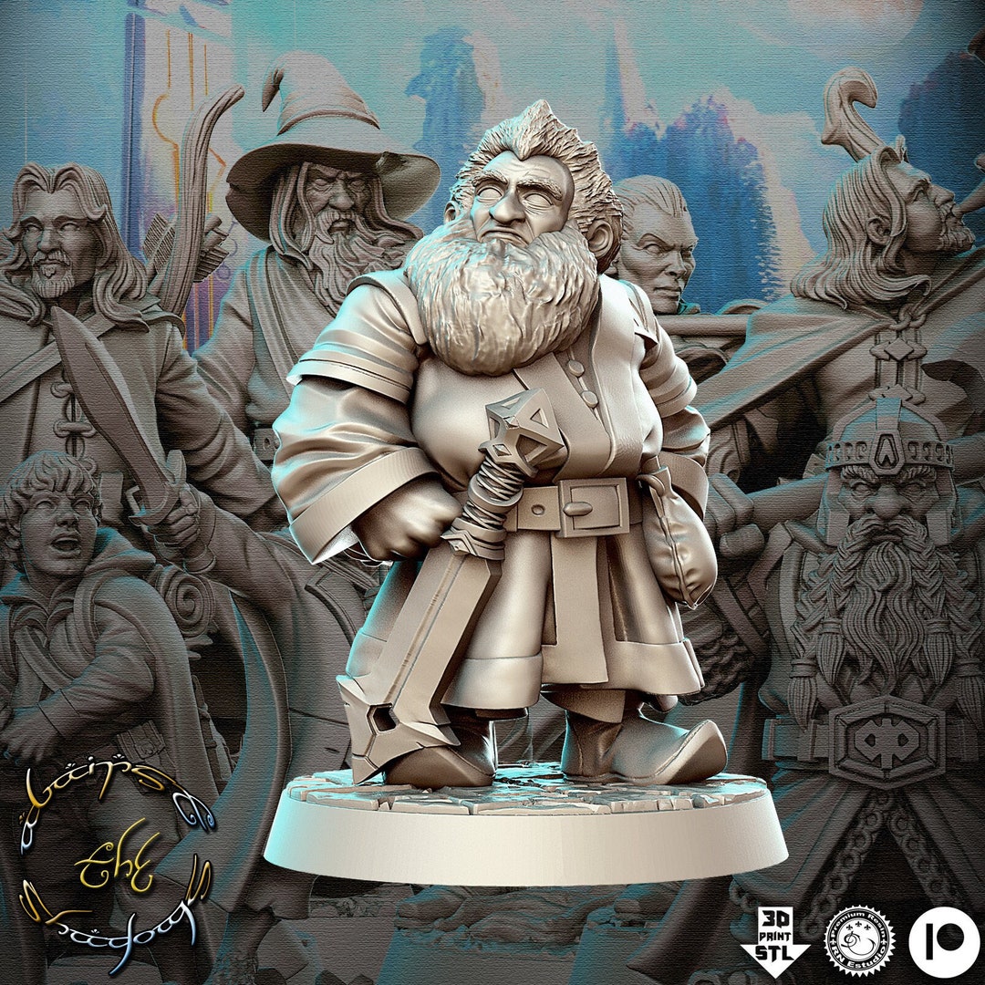 Limba, Dwarf Monk Unpainted Mini for Ttrpgs D&D, Dnd, Dungeons and ...