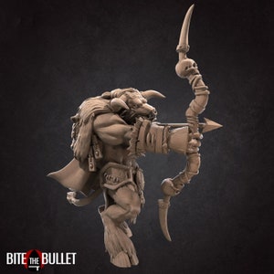 Minotaur Ranger / Fighter 32mm Scale Unpainted Mini for Ttrpgs D&D, Dnd ...