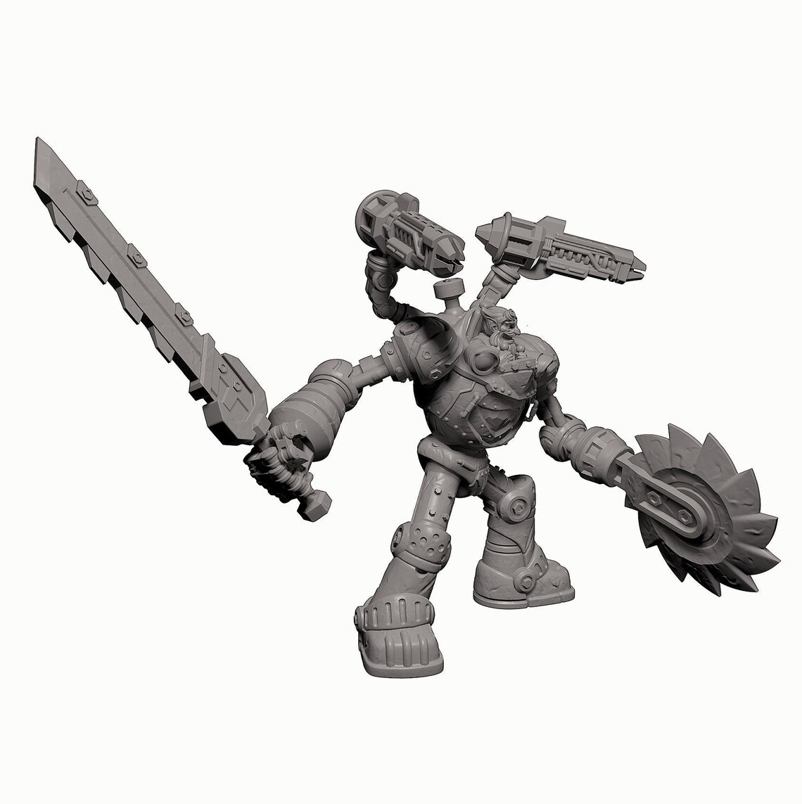 Gnome Artificer W/ Weapon Options / Unpainted Mini for Ttrpgs - Etsy UK
