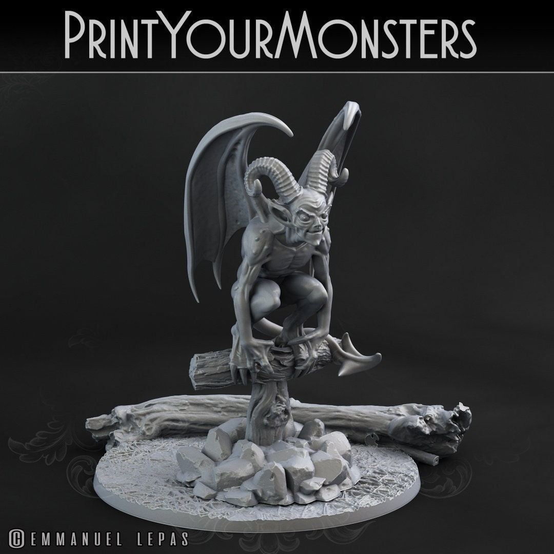 Imp Familiar Unpainted Mini for Ttrpgs D&D Dnd Dungeons - Etsy