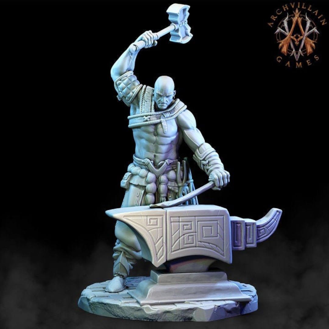 Goliath Blacksmith Unpainted Mini for Ttrpgs D&D, Dnd, Dungeons and ...