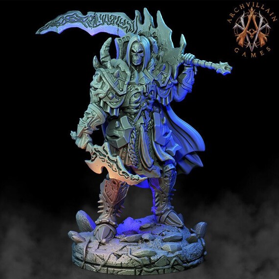 Wulgreth Unpainted DnD Mini Death Knight Revenant Role Playing ...