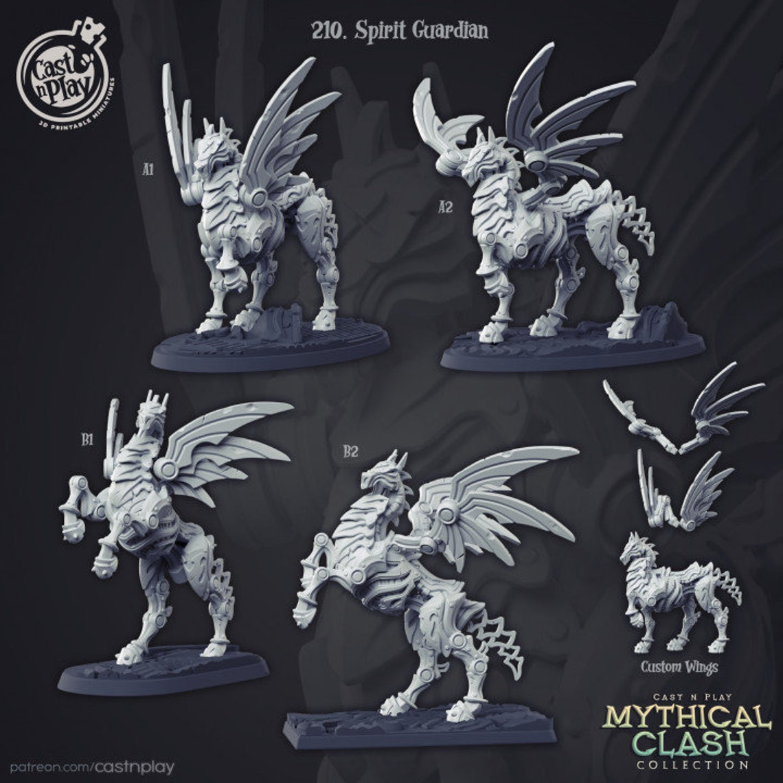 Spirit Guardian Unpainted Mini for Ttrpgs D&D Dnd - Etsy