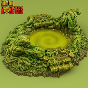 Swamp Creature Pack and Scatter Terrain Unpainted Terrain for Ttrpgs ...