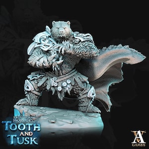 Bearkin Warriors 10 Sculpts Unpainted Mini for Ttrpgs D&D, Dnd ...