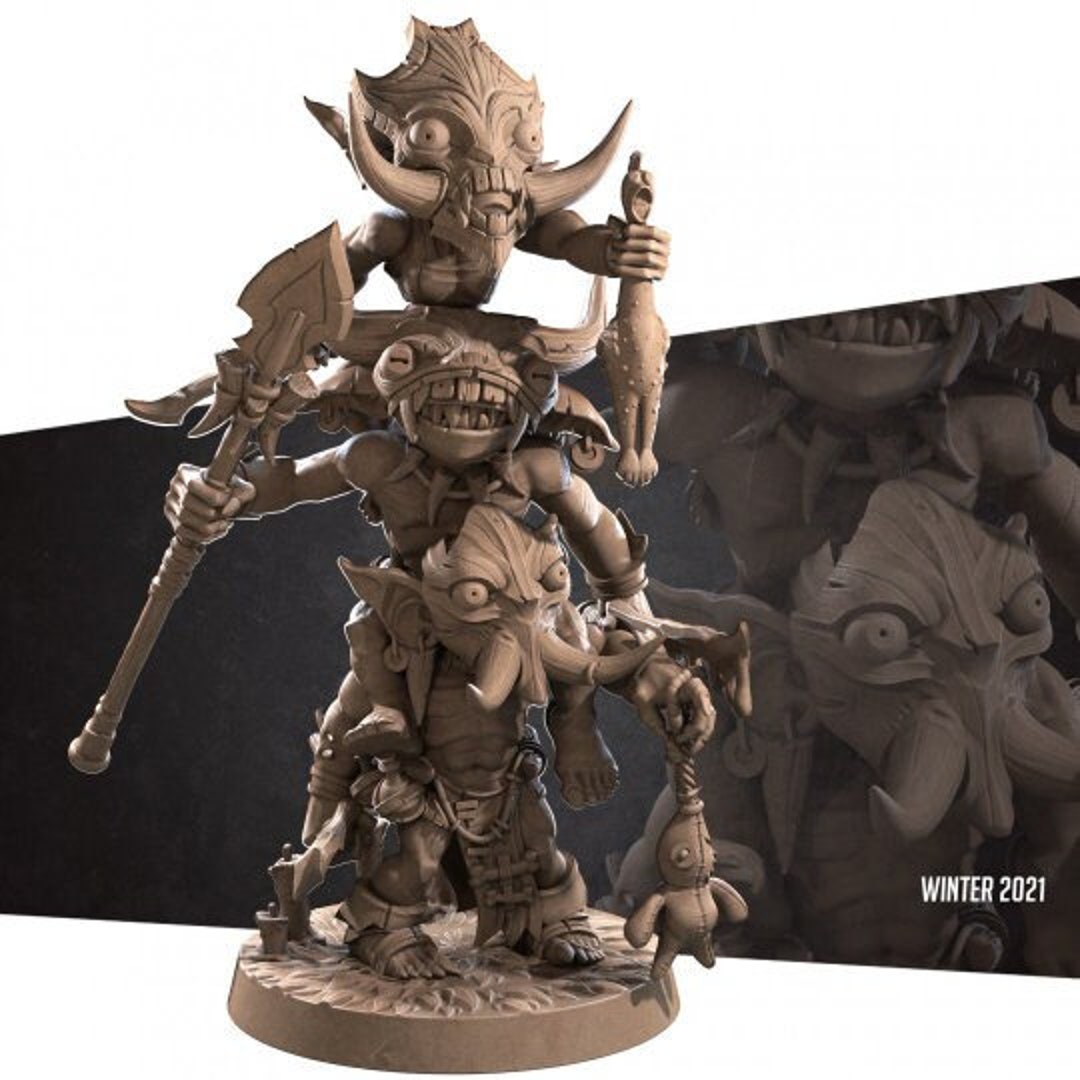 Batiri Ed, Edd and Eli, the Crazy Mojos NPC / Boss Unpainted Mini for ...