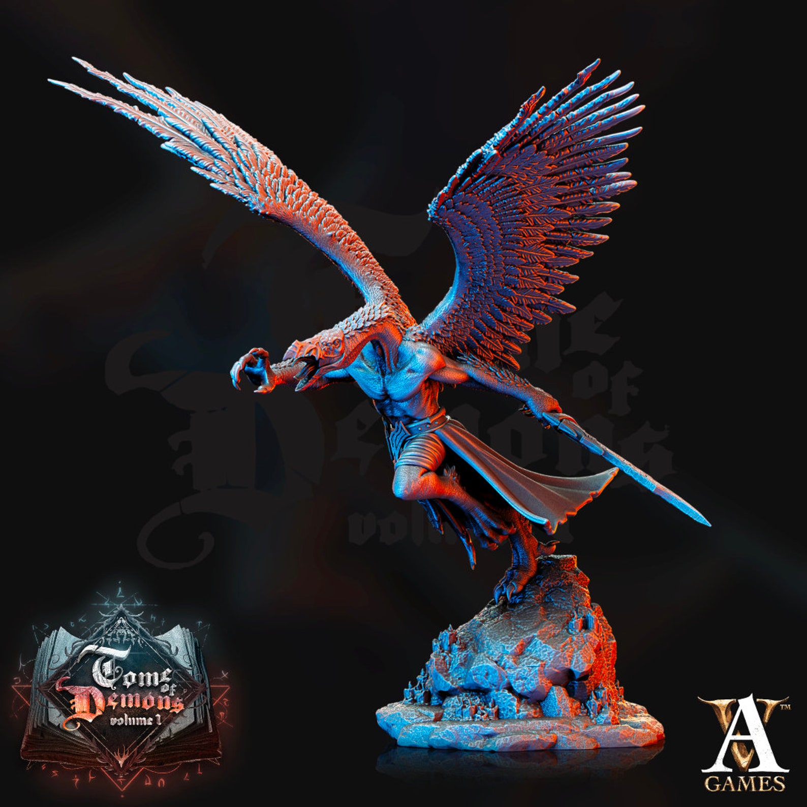 Vulduk Bird Demons 4 Sculpts Unpainted Mini for Ttrpgs | Etsy