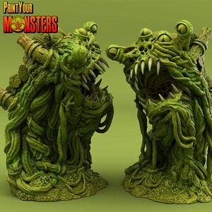 Swamp Creature Pack and Scatter Terrain Unpainted Terrain for Ttrpgs ...