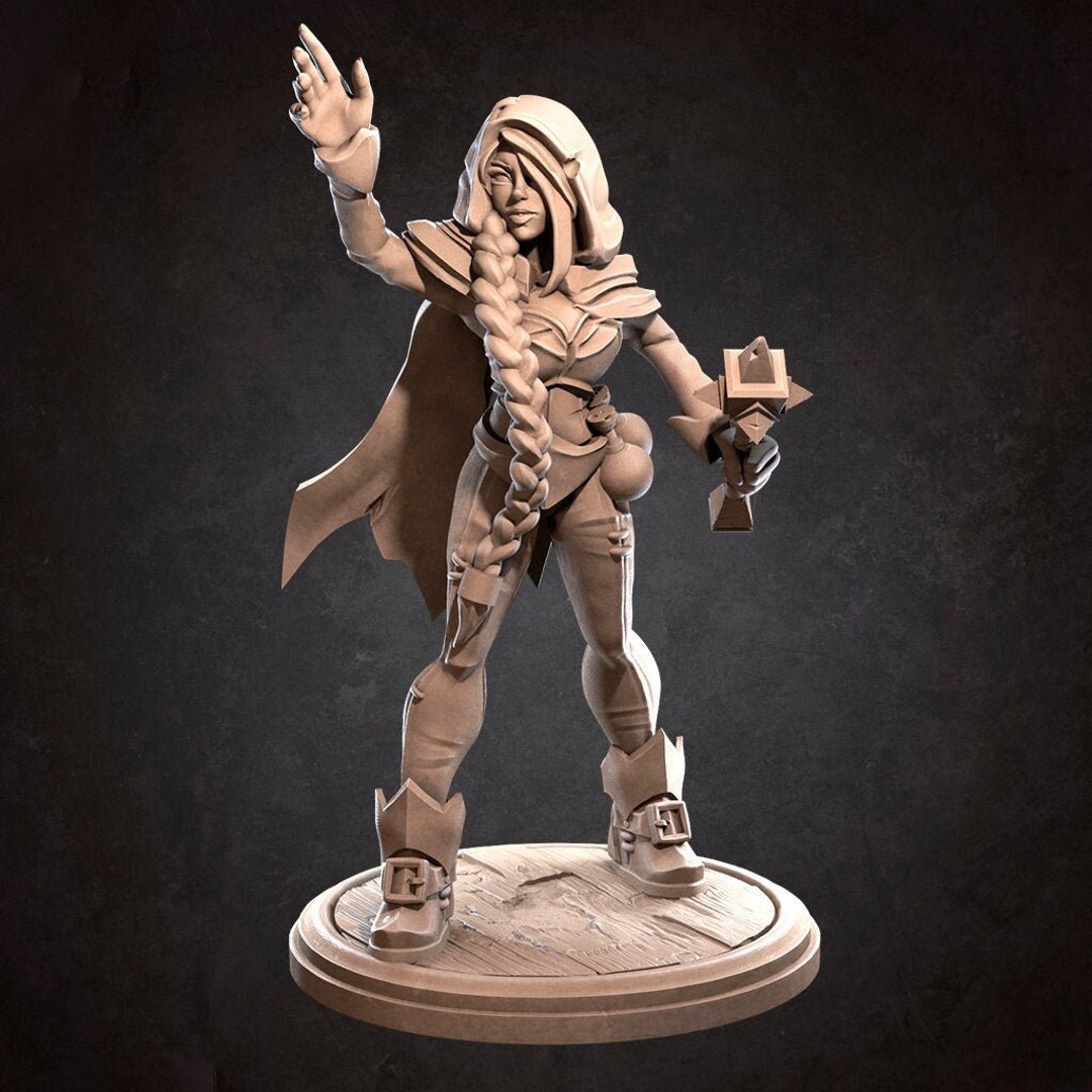 Cora the Mage Wizard / Sorcerer / Cleric Unpainted Mini for Ttrpgs D&D ...