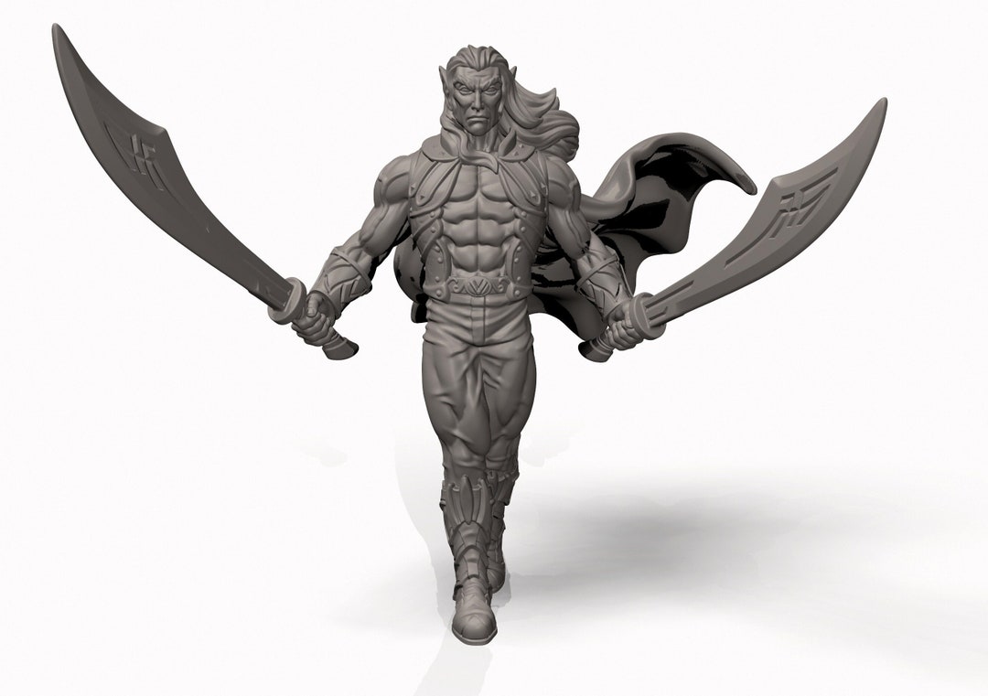 Dark Elf Ranger/ Rogue Unpainted Dnd Mini - Etsy