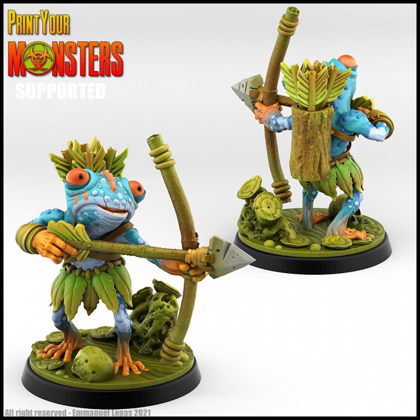 Bullywug Frogfolk Frog Tribe 4 Sculpts Unpainted Mini - Etsy