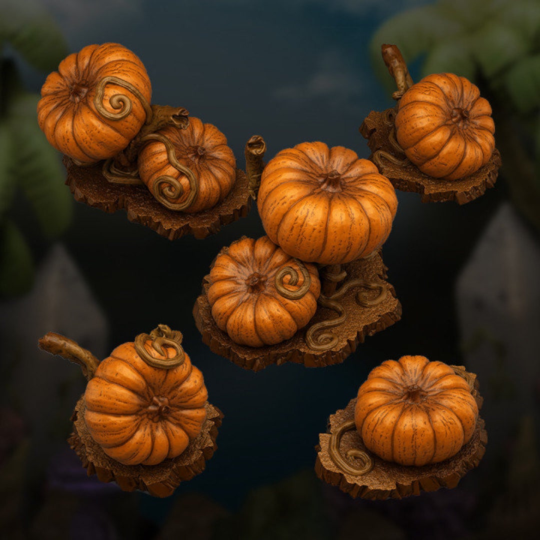 Giant Pumpkin Scatter Terrain Farm Terrain Unpainted Terrain for Ttrpgs ...
