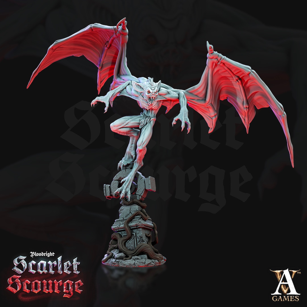 Sanguinite Ghouls Winged Vampires Unpainted Mini for Ttrpgs D&D, Dnd ...